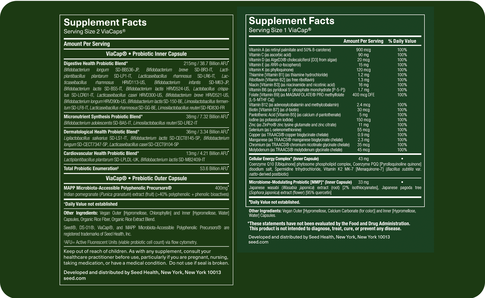 Seed • Daily Essentials Duo | Daily Multivitamin and Probiotic | Best ...